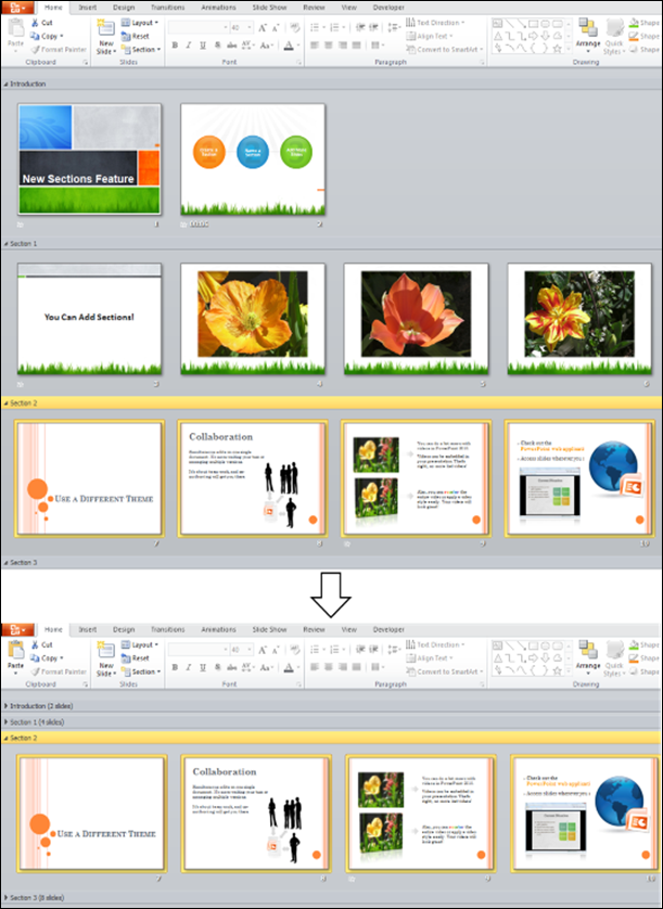 Organize Your Powerpoint Presentations Using Sections