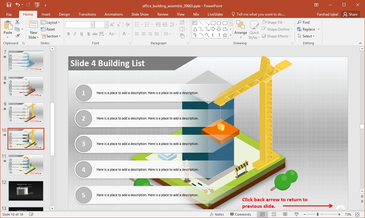 Office Building Construction Animations For PowerPoint