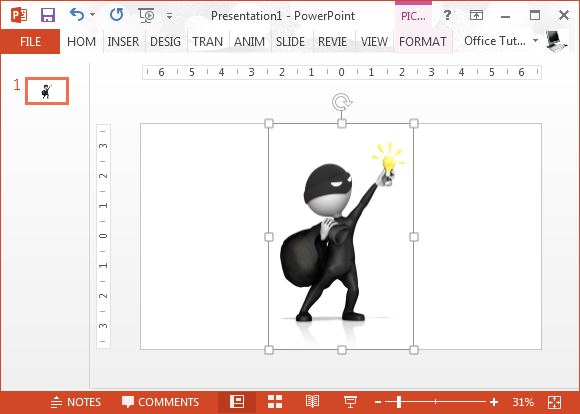 Thief Power Point Template - Free Power Point Template PPT Template