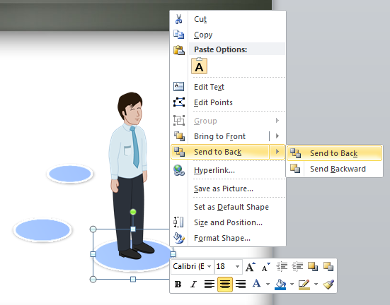 How to make a floor for characters in PowerPoint presentation