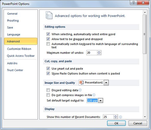 Change Image Resolution In PowerPoint Presentations