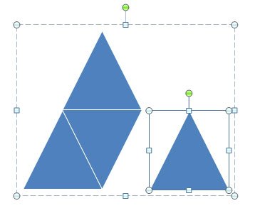 Make awesome changes to shapes by dragging shape elements in PowerPoint