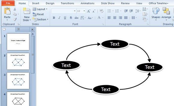 More about Graphs in PowerPoint and Curved Edges