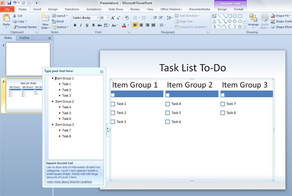 How to make a Task List or To-Do PowerPoint Template