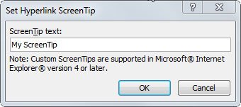 Screentips in PowerPoint 2010