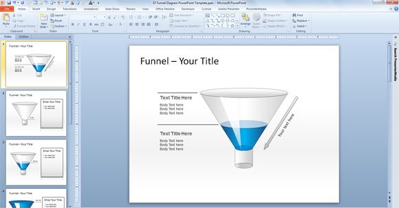 Free Editable Funnel Diagram for PowerPoint Free Editable Funnel Diagram for PowerPoint