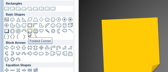 How to Create 3M Post It Images using PowerPoint 2010 and Shapes