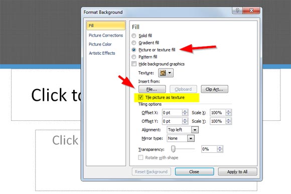 How to Design a Formal PowerPoint Template with Texture Fill