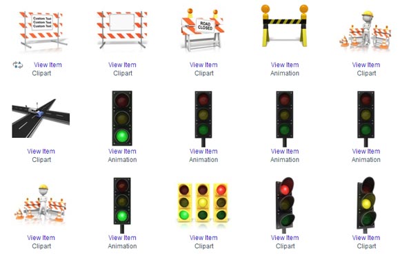 Traffic Light Symbols for PowerPoint Presentations