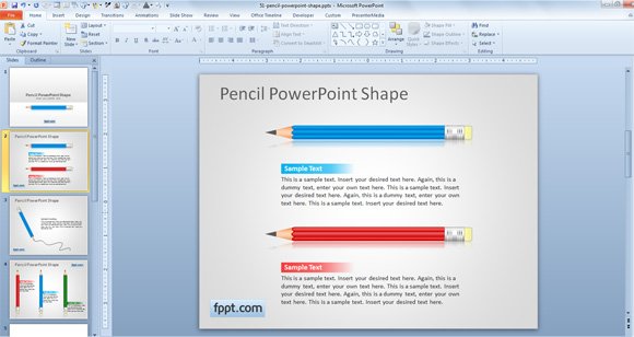 Free Taking Notes & Pencil Shapes for PowerPoint Presentations