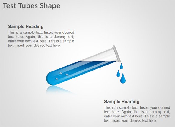 Free Test Tubes Shapes for PowerPoint