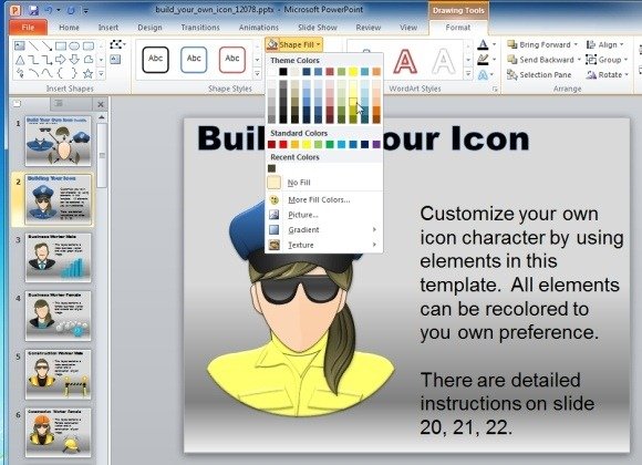 Character And Avatar Generator Toolkit For PowerPoint
