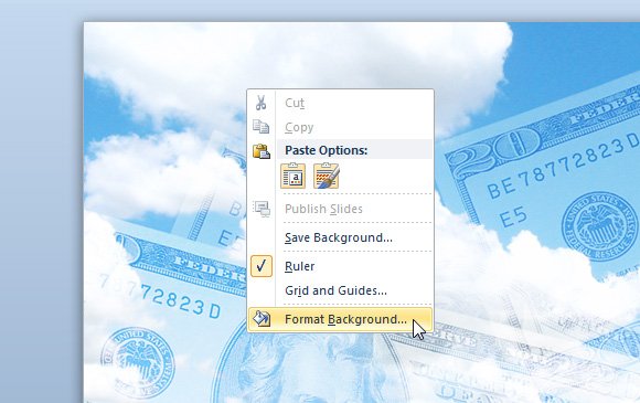 How to Create a PowerPoint Template using a JPG Image Background