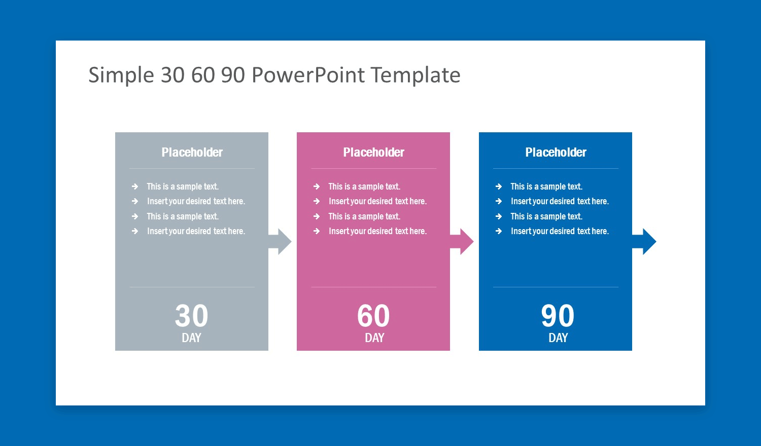 How To Make A 30 60 90 Day Plan