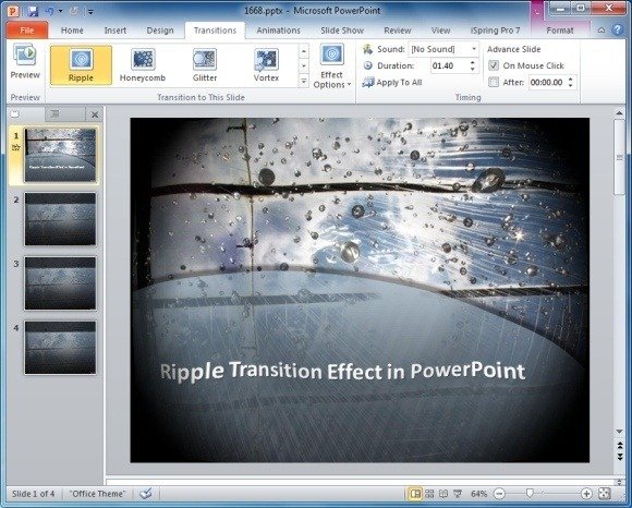 Adding The Ripple Effect In PowerPoint Presentations Adding The Ripple Effect In PowerPoint Presentations