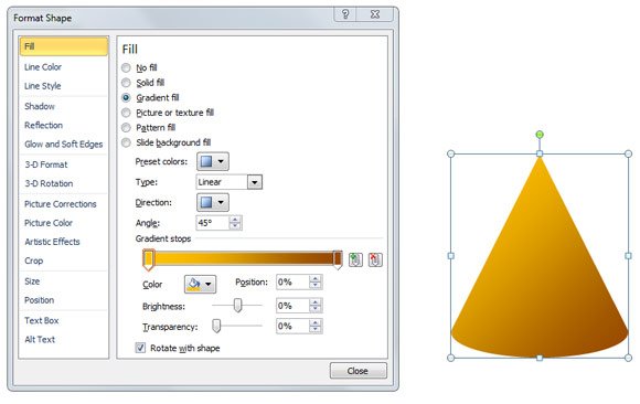 Create 3D Cone for PowerPoint Presentations in Less than 1 Minute