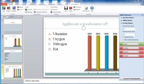 Conduct PowerPoint Polls During Live Presentations With TurningPoint