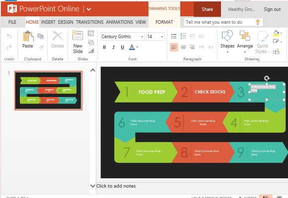 Process Flow Diagram Infographic Template For PowerPoint