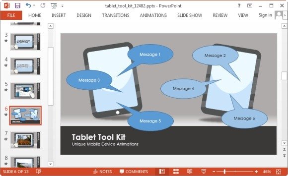 Tablet Toolkit Template For PowerPoint