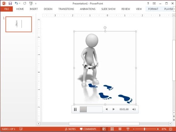 Footsteps Clipart And Animations For PowerPoint