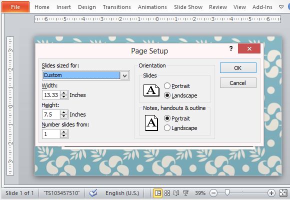 Letter Shaped Savon PowerPoint Template