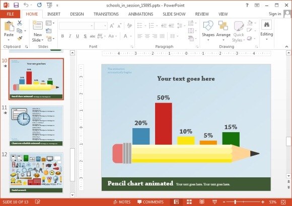 Animated School Powerpoint Templates