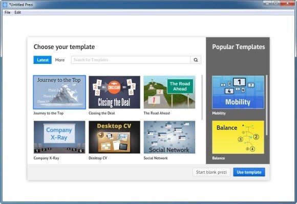 Create Zooming Presentations With Prezi App For Windows