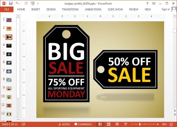 Animated Badge And Logo Maker PowerPoint Templates