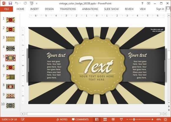 Animated Badge And Logo Maker PowerPoint Templates