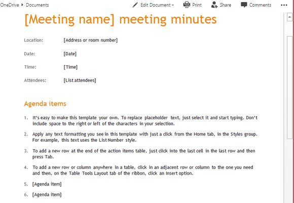 meeting-minutes-template-with-organized-agenda - FPPT
