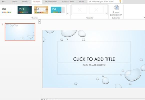 Droplet PowerPoint Template