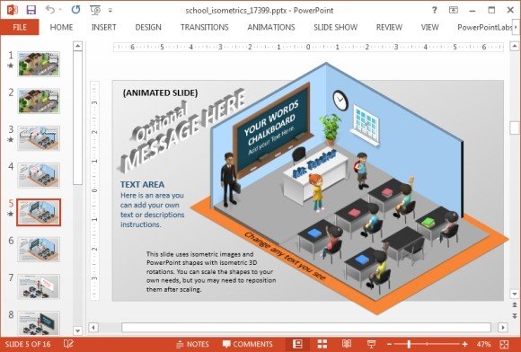 Animated School Powerpoint Templates