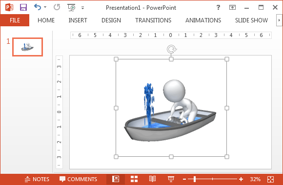 Sinking in Water Animations For PowerPoint