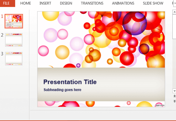 Free Bubbles PowerPoint Templates