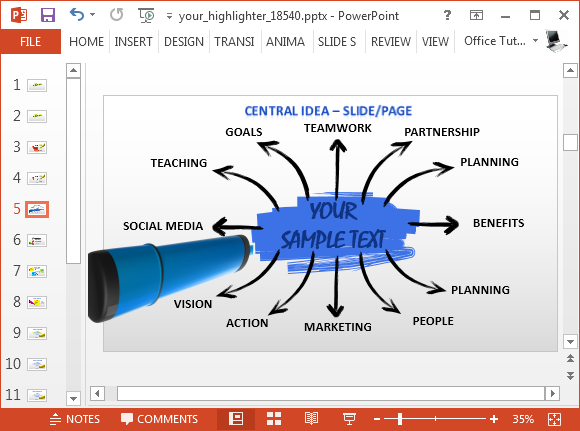 Highlight PowerPoint Slides With Animations With Highlighter Template Highlight PowerPoint Slides With Animations With Highlighter Template