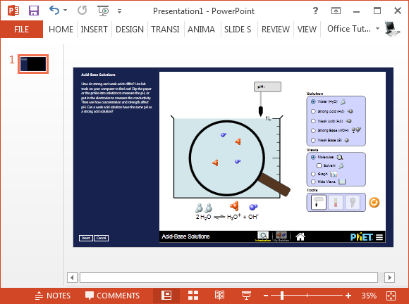 PhET PowerPoint Add-in Provides Free Science & Math Simulations