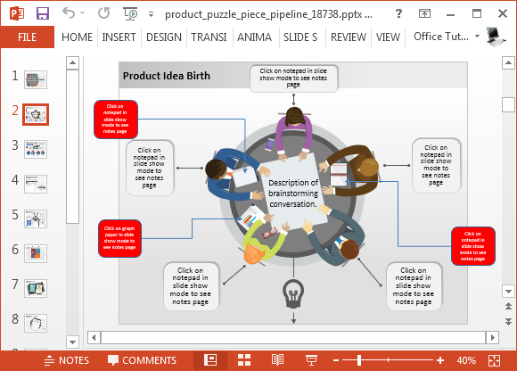 Animated Product Pipeline PowerPoint Template