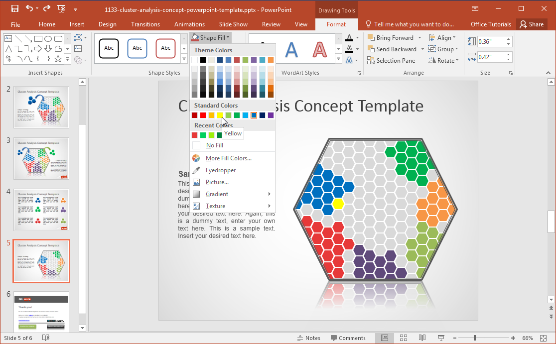 Free Cluster Analysis PowerPoint Template