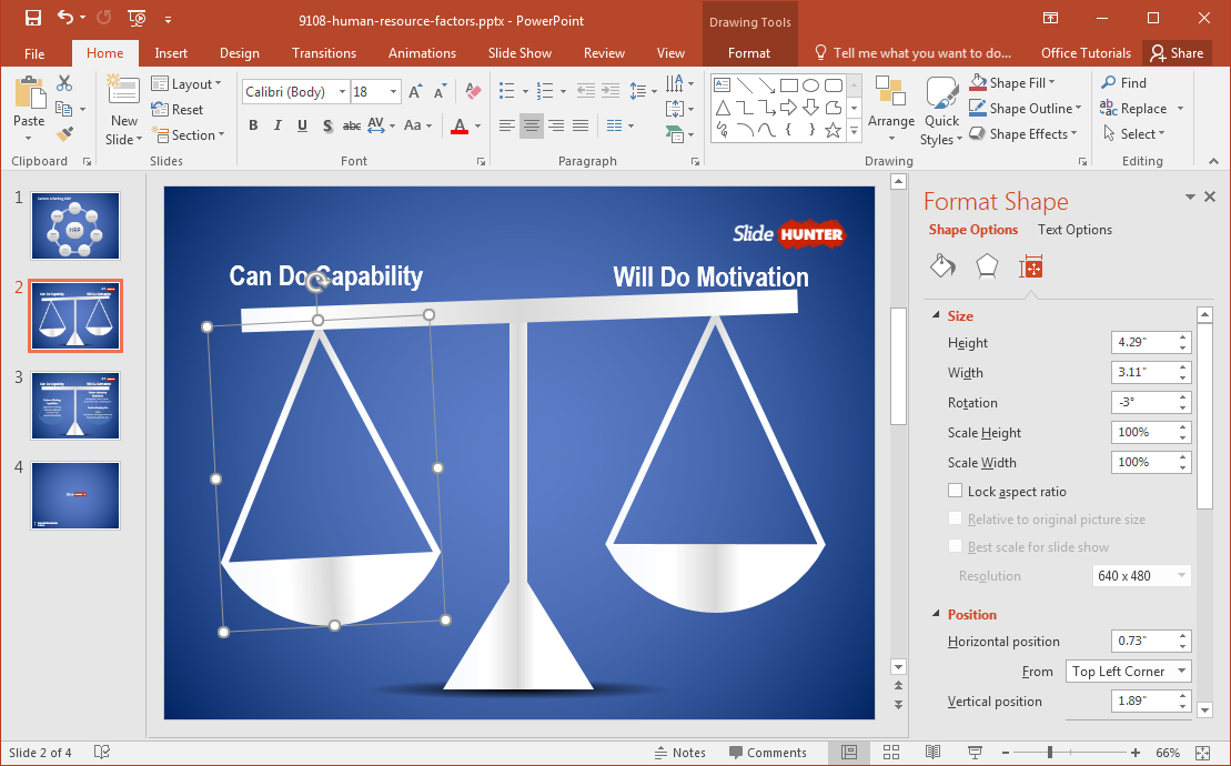 Free Human Resource Factors PowerPoint Template