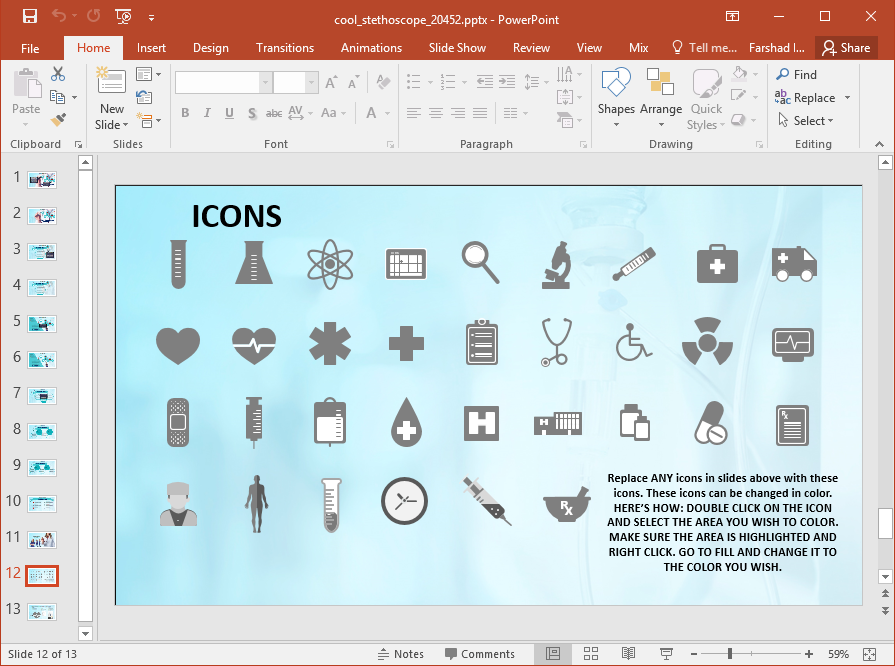 Animated Medical Images PowerPoint Template