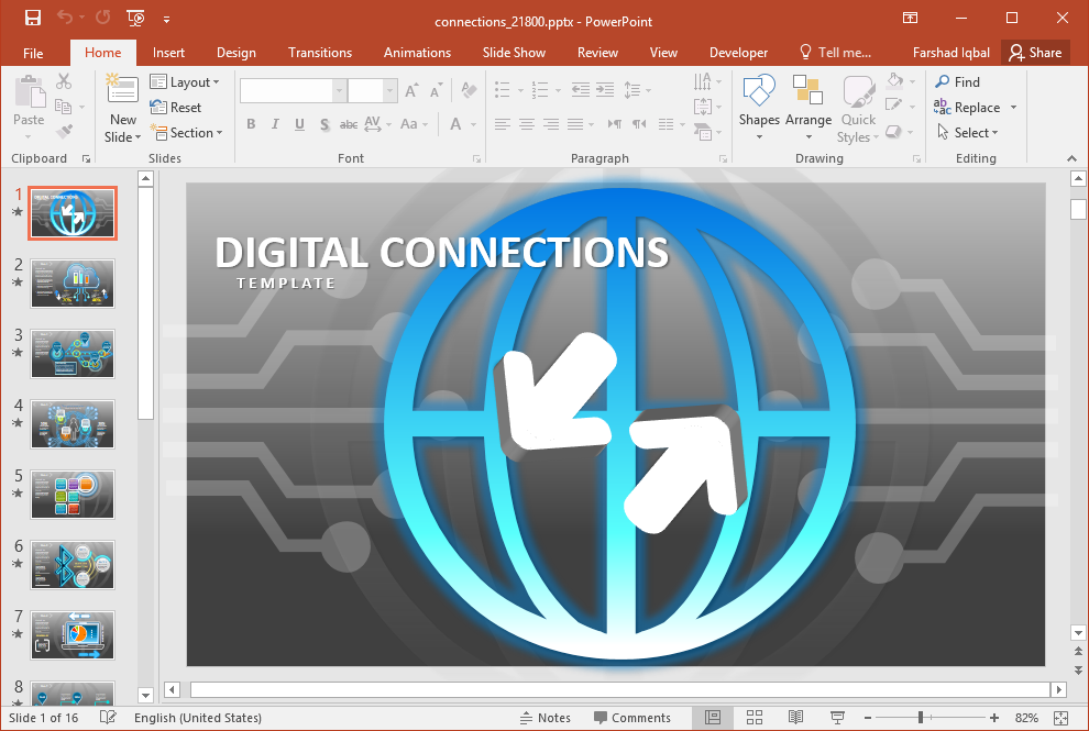Animated Connections PowerPoint Template