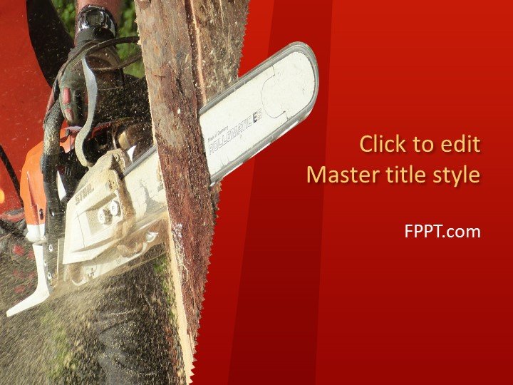 Free Chainsaw PowerPoint Template - Free PowerPoint Templates Free Chainsaw PowerPoint Template - Free PowerPoint Templates