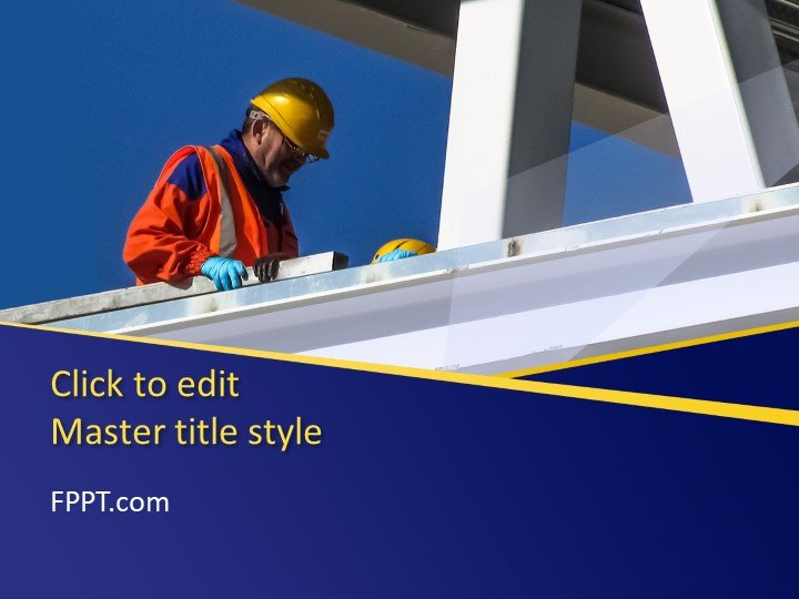 Free Construction Worker PowerPoint Template - Free PowerPoint Templates