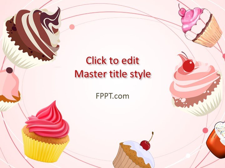 Background Powerpoint Cupcake