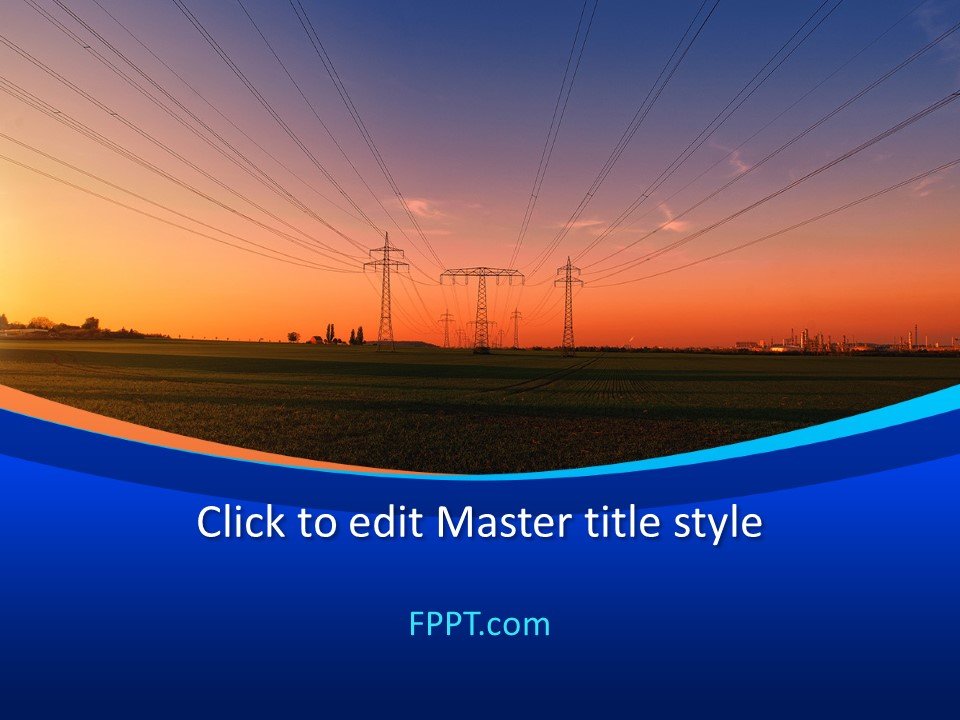 Electricity Background Powerpoint Electrical Background Arcs Animated