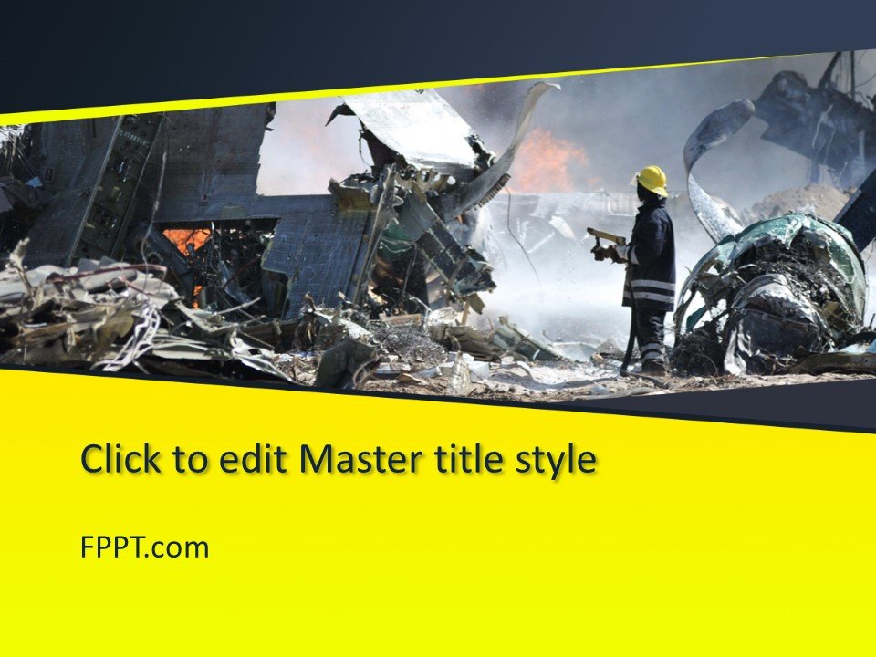 Explosion Presentation Template Free Fire PowerPoint Templates