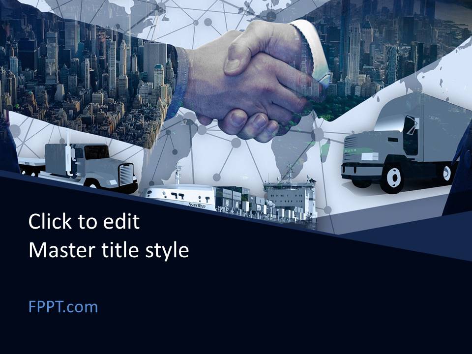 Free Logistics Powerpoint Template Free Powerpoint Templates Animated